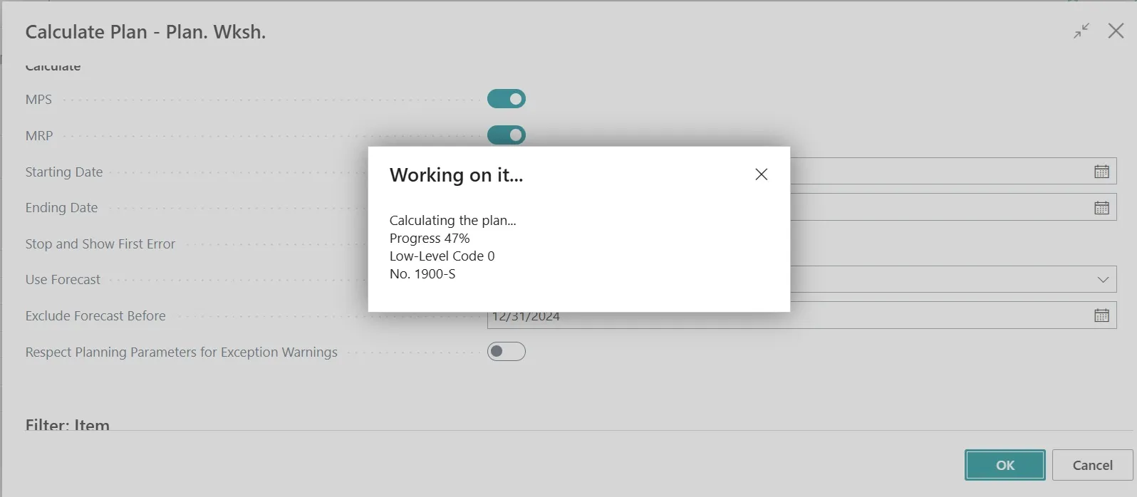 Run Full Planning, Master Production Schedule And Material Requirements ...