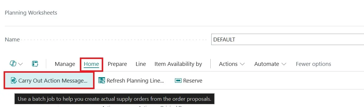 Run Full Planning, Master Production Schedule And Material Requirements ...